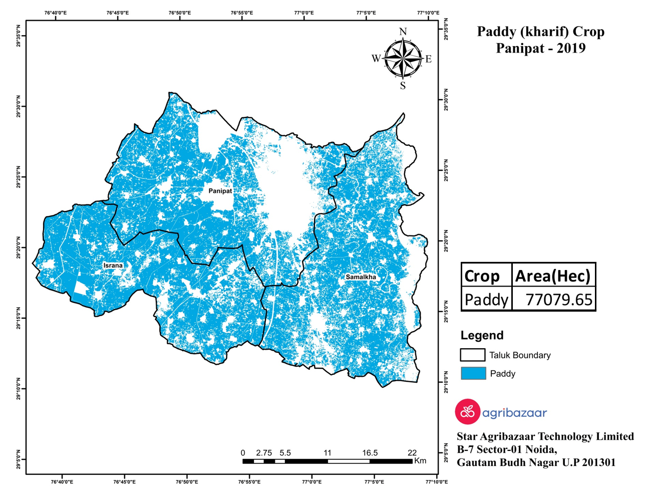 Satellite-Based Crop Yield Prediction and Acreage for Kharif 2019 ...