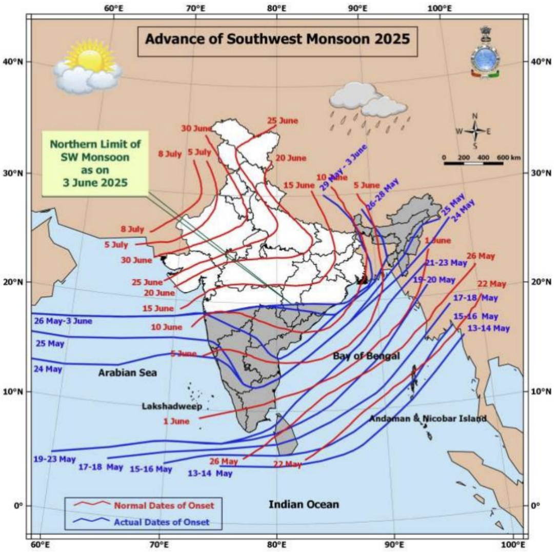 South-West Monsoon – 3rd June 2025 | AgriBazaar